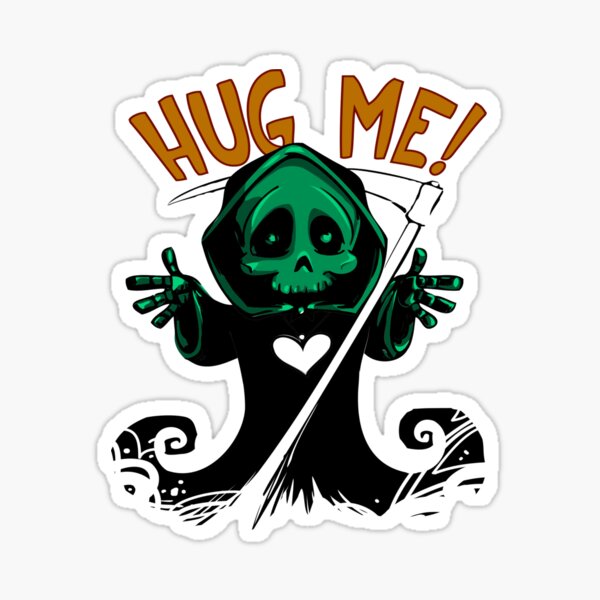 "Spooky Halloween _ Hug Me!" Sticker for Sale by PurButterFly | Redbubble