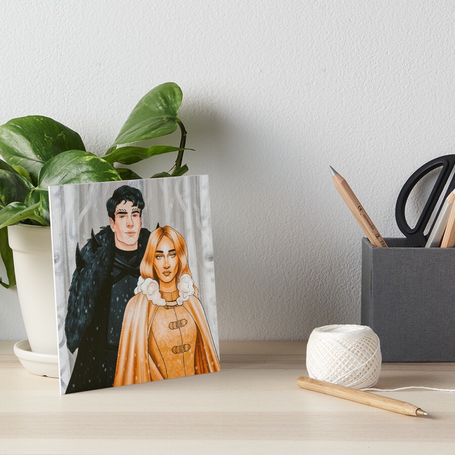 "Commander Rip and Auren (The Plated Prisoner Series) " Art Board Print ...