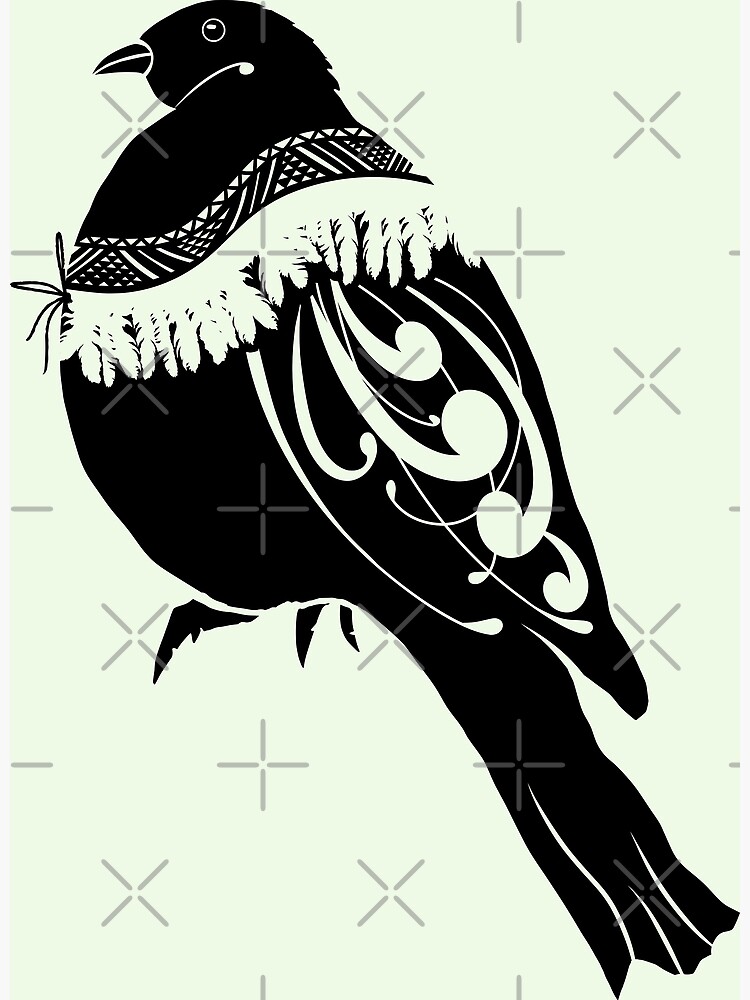 "New Zealand Kereru Native Bird With Maori Cloak" Art Print by Kiwidom ...