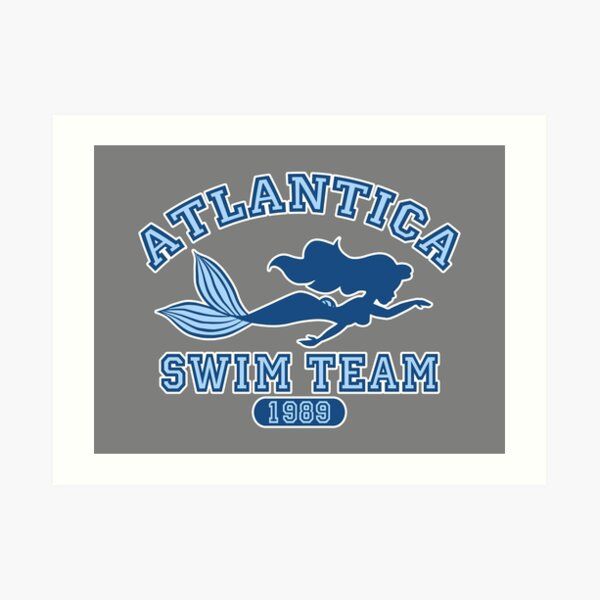 "Atlantica Swim Team" Art Print by Ellador | Redbubble