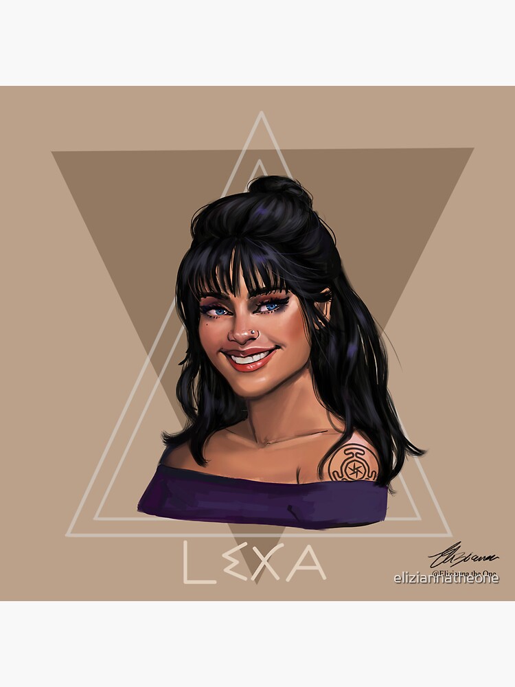 "Lexa" Sticker for Sale by eliziannatheone | Redbubble