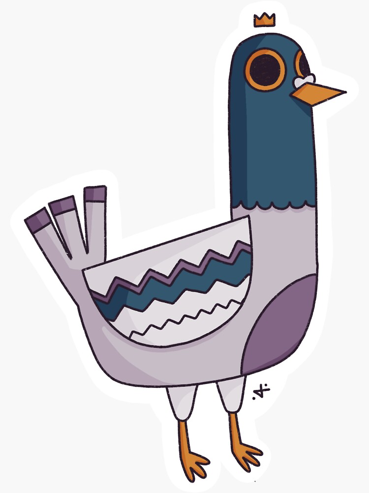 "King dove" Sticker for Sale by EmpressIguana | Redbubble