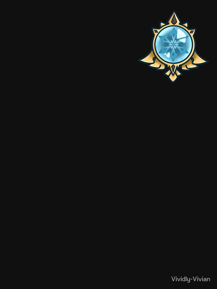 "Cryo Vision of Mondstadt" T-shirt for Sale by Vividly-Vivian ...