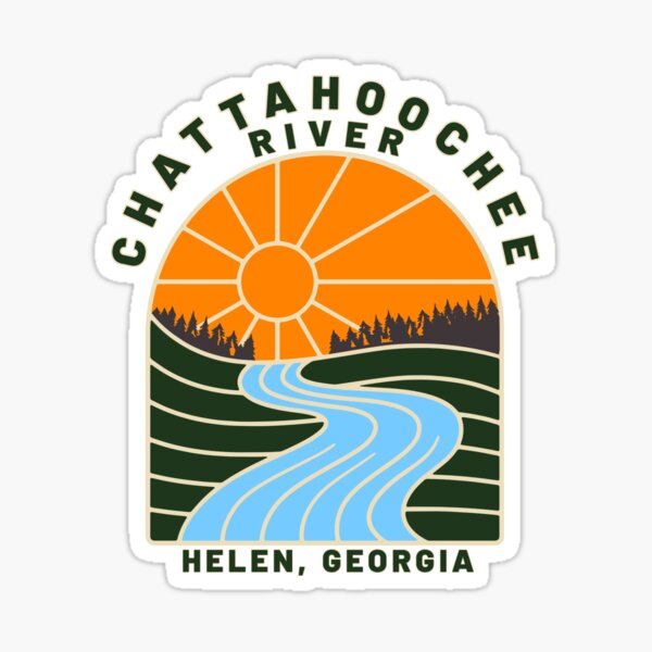 "Chattahoochee River, Helen, Georgia" Sticker for Sale by ...