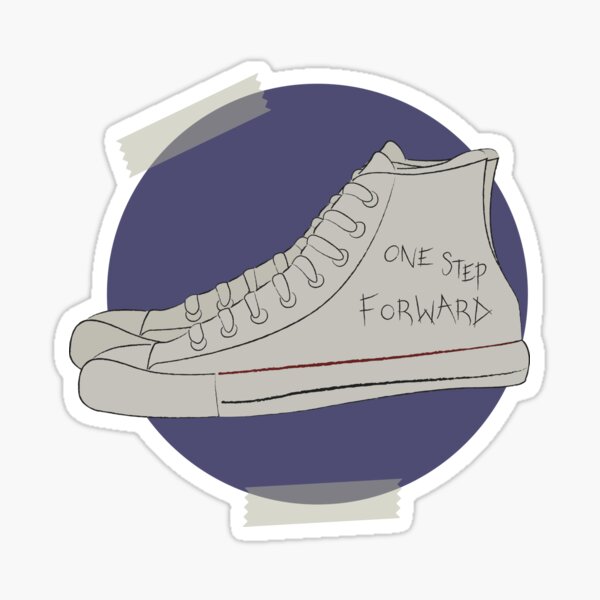 "One step forward" Sticker for Sale by SaintTabs | Redbubble