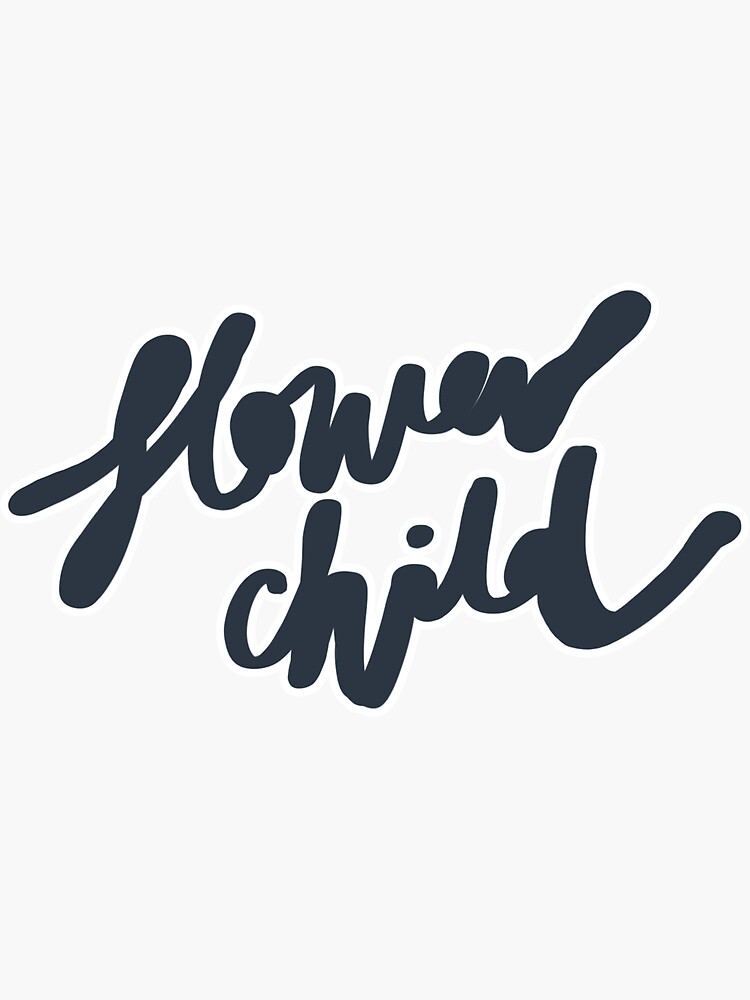 "Flower Child" Sticker by karidubin | Redbubble