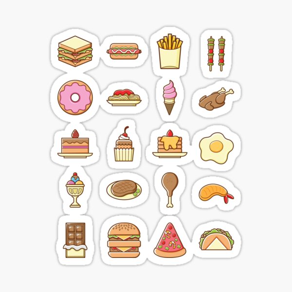 "Yummy Food" Sticker by ghinan | Redbubble