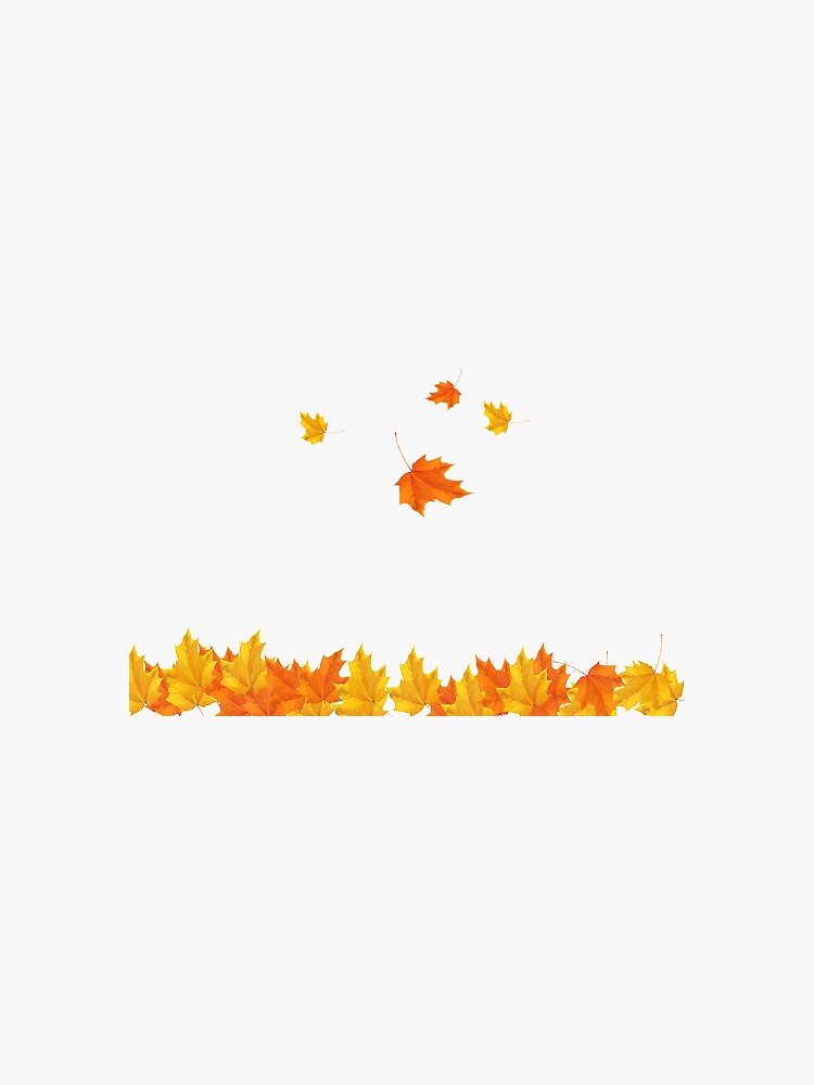 "Falling Autumn Leaves sticker" Sticker for Sale by marksmysteries ...