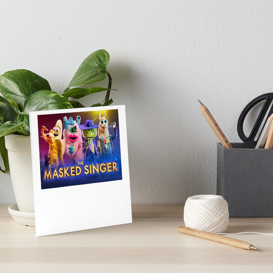 "Masked of singer poster" Art Board Print by NoblesCheryl | Redbubble