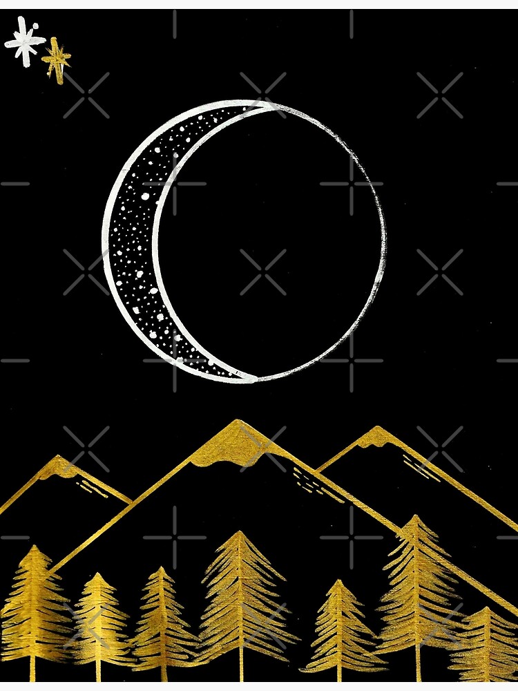 "Gleaming Moon, Silver Moon" Poster for Sale by Silmerana | Redbubble