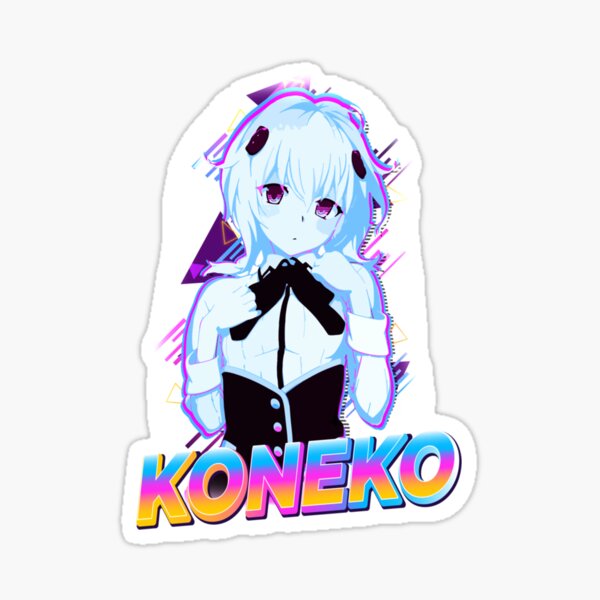 "Koneko Retro Aesthetic Classic T" Sticker for Sale by Garnerno1 ...