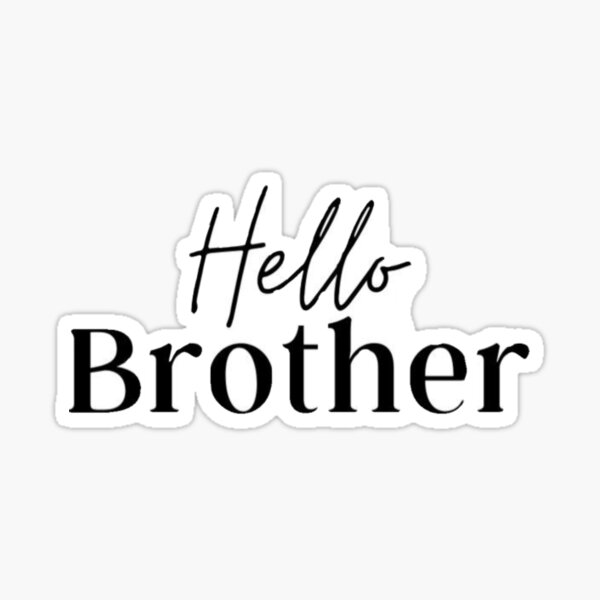 "tvd “hello brother”" Sticker for Sale by wishingrain | Redbubble