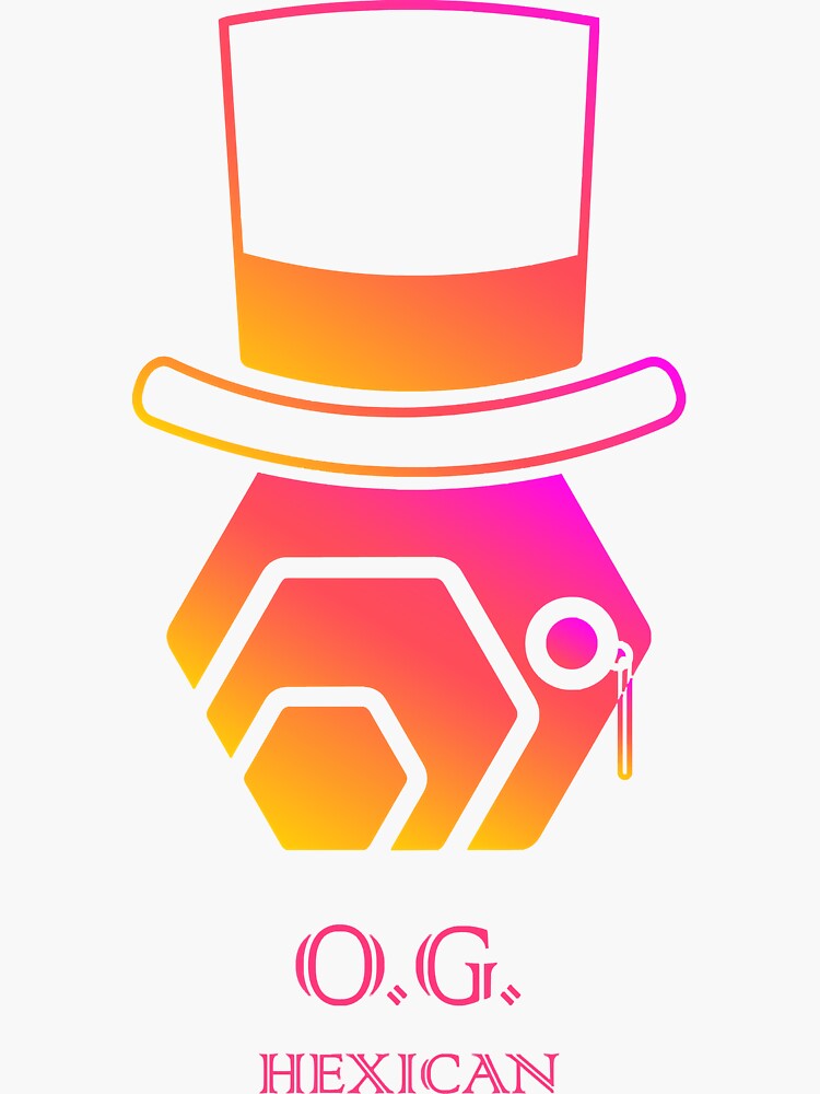 "O.G. Hexican HEX Crypto Logo" Sticker for Sale by JaniceDarosa | Redbubble