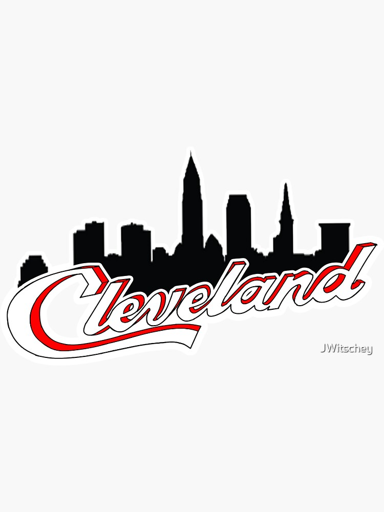 "Cleveland Skyline" Sticker for Sale by Joseph Witschey | Redbubble