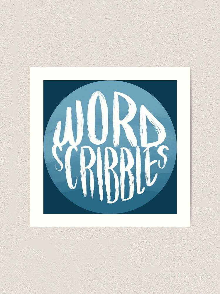 "Word Scribbles Logo " Art Print for Sale by wordscribbles | Redbubble