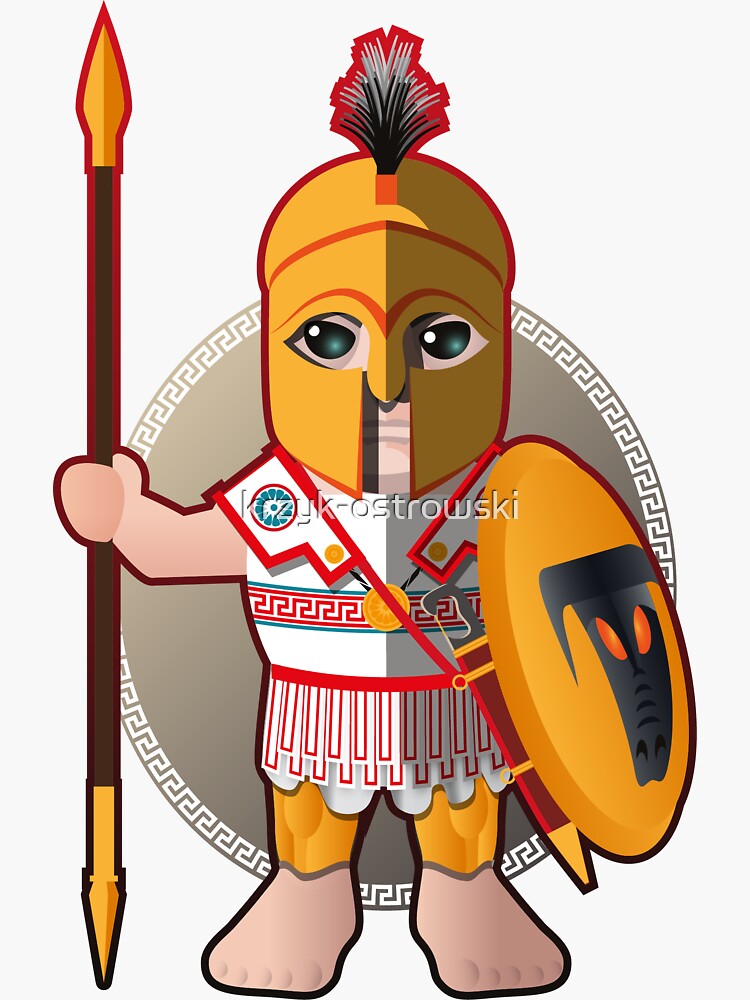 "Hoplite" Sticker for Sale by krzyk-ostrowski | Redbubble