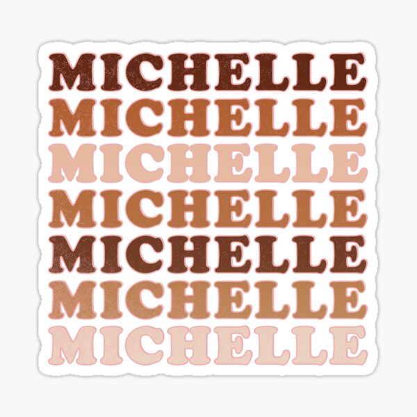 "Michelle" Sticker for Sale by wunderfamily | Redbubble