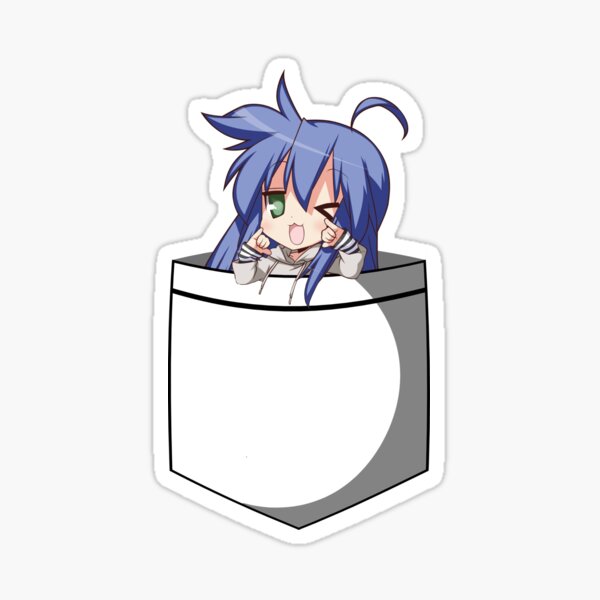 "Pocket Konata (Izumi)" Sticker for Sale by Evil14 | Redbubble