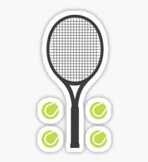 Tennis Racket Stickers | Redbubble