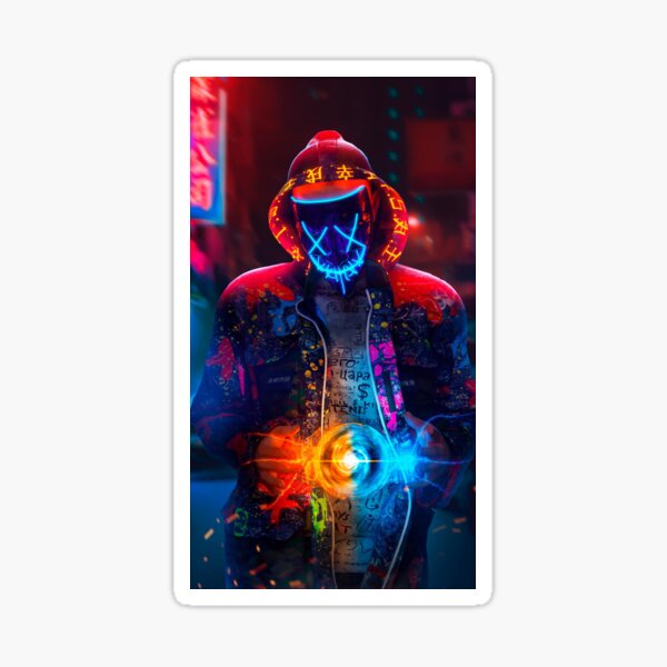 "Led Man" Sticker for Sale by Ivar-Zzz | Redbubble