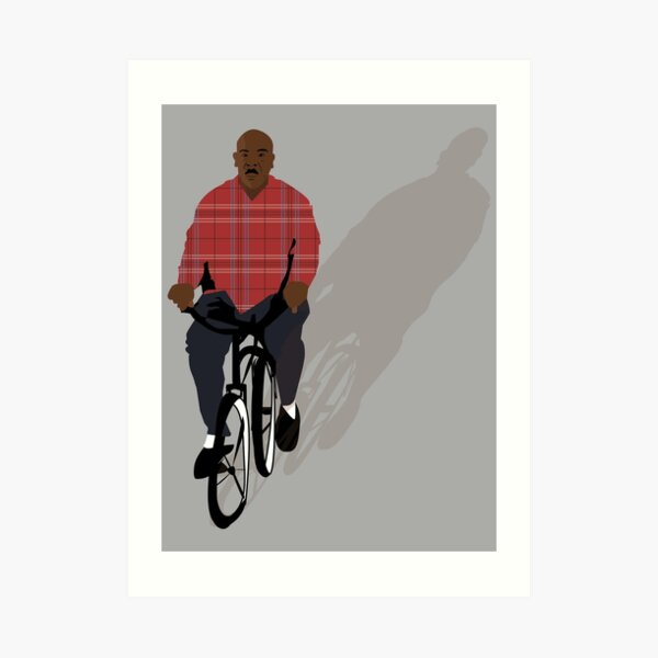 "Illustration of Debo riding bike" Art Print by SamuelMolina | Redbubble