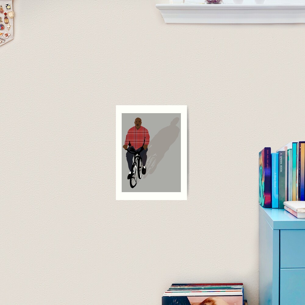 "Illustration of Debo riding bike" Art Print by SamuelMolina | Redbubble