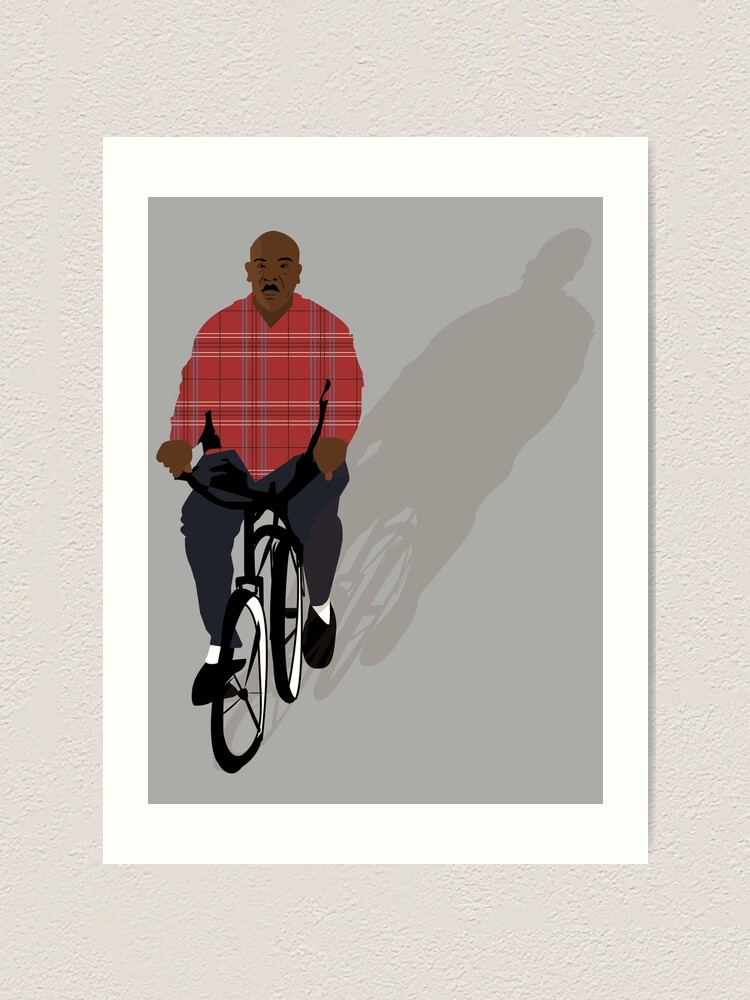 "Illustration of Debo riding bike" Art Print by SamuelMolina | Redbubble