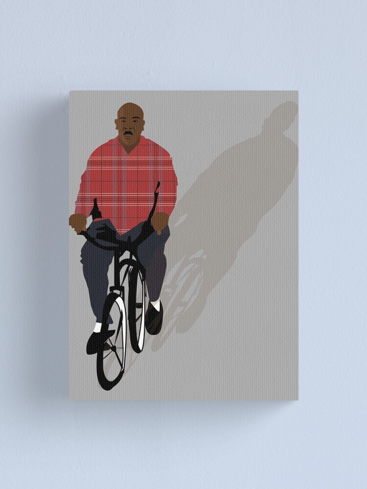 "Illustration of Debo riding bike" Canvas Print for Sale by ...