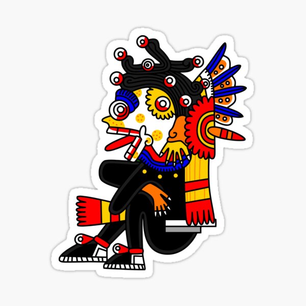 "Aztec Deity Mictecacihuatl, "Lady of the Dead", Borgia Codex" Sticker ...