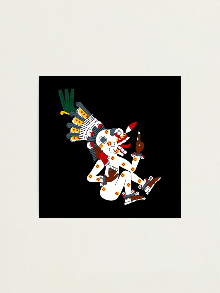 Lámina fotográfica «Deidad azteca Mictlantecuhtli, Dios del inframundo ...