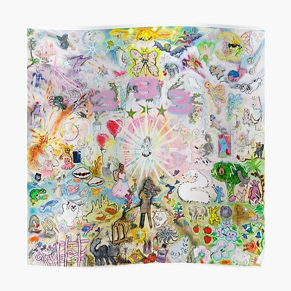 "333 bladee album cover " Poster for Sale by giorginoash | Redbubble