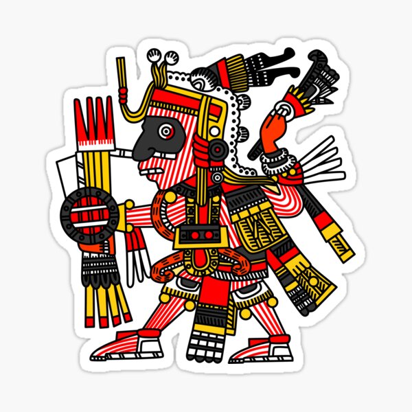 "Aztec Deity Mixcoatl, Borgia Codex." Sticker for Sale by YourTextBook ...