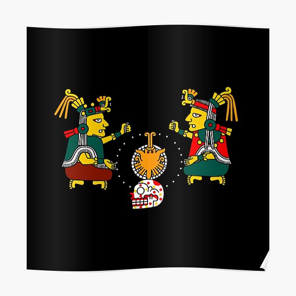 "Aztec Deities Ometecuhtli and Omecihuatl "Two gods", Fejérváry-Mayer ...