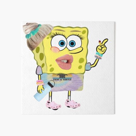 "VSCO SPONGEBOB" Art Board Print by DiorBrush | Redbubble