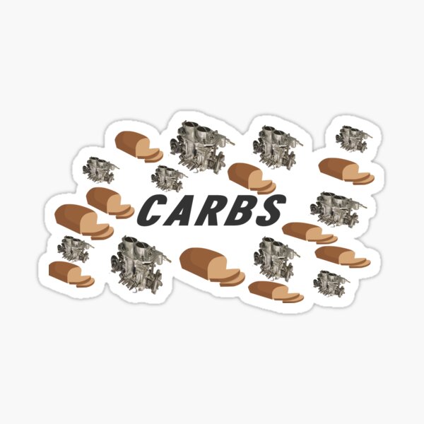 "CARBS" Sticker for Sale by ClassicAuto | Redbubble