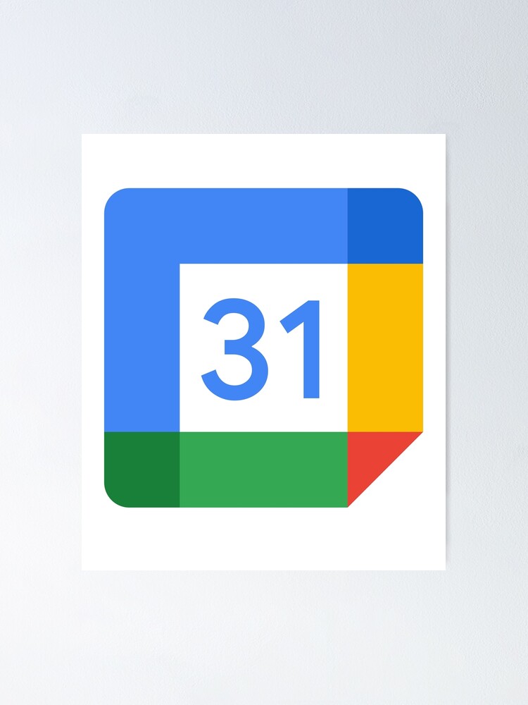 Poster « Cadeau d'icône du logo Google Calendar pour les fans de Google ...
