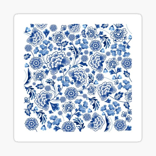 "Chinese Porcelain Design" Sticker for Sale by LovinthWow | Redbubble