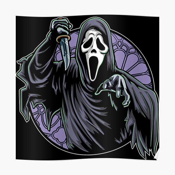 "Ghostface from Scream " Poster by Orchid995 | Redbubble