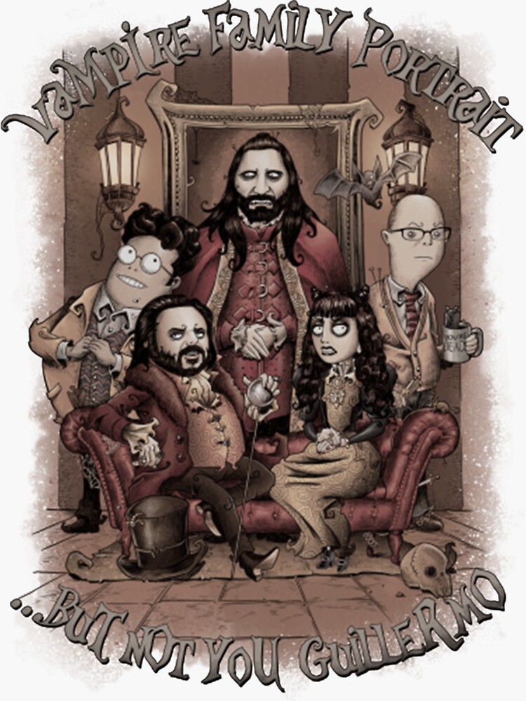 "Vampire Family Portrait " Sticker for Sale by bonesof987 | Redbubble