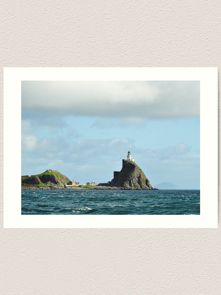 "Sanda Isle Lighthouse & Ailsa Craig Scotland " Art Print by ...