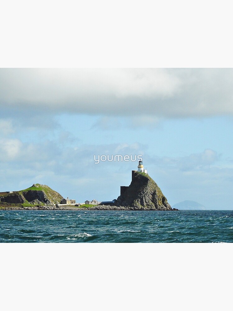 "Sanda Isle Lighthouse & Ailsa Craig Scotland " Art Print by ...
