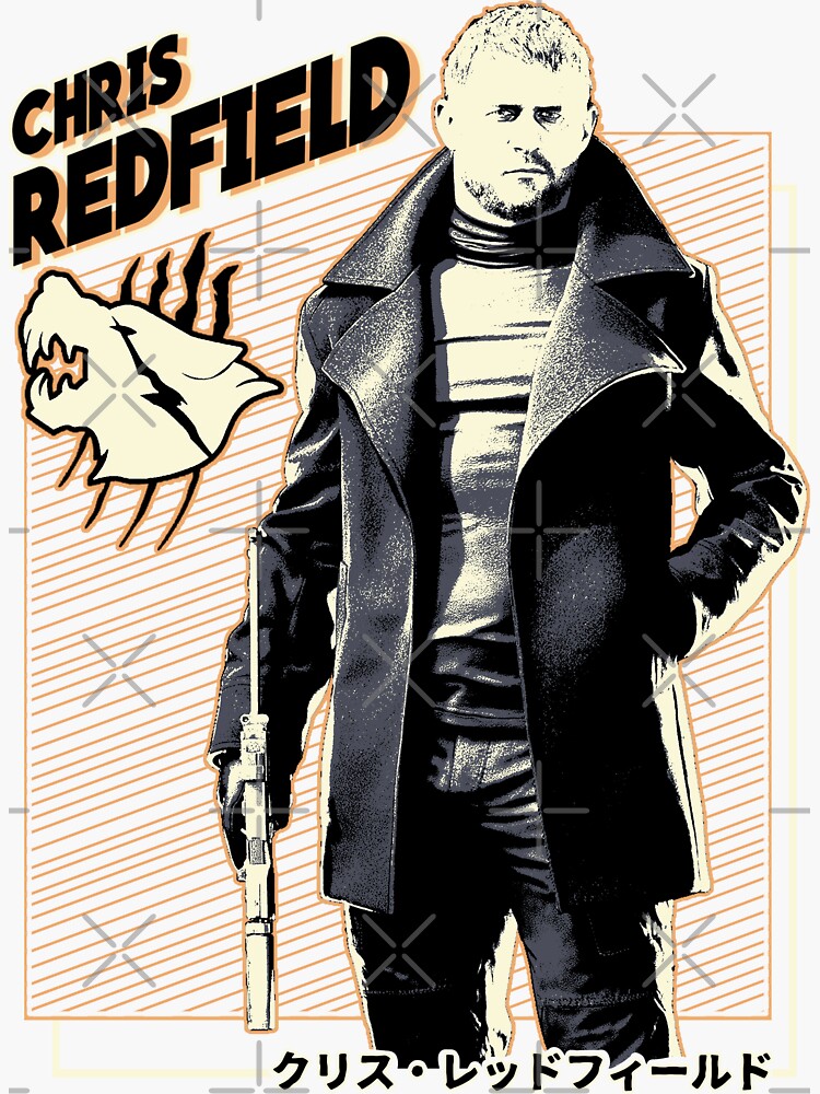 "Chris Redfield Hound Wolf Squad" Sticker for Sale by KakafutyCorp ...