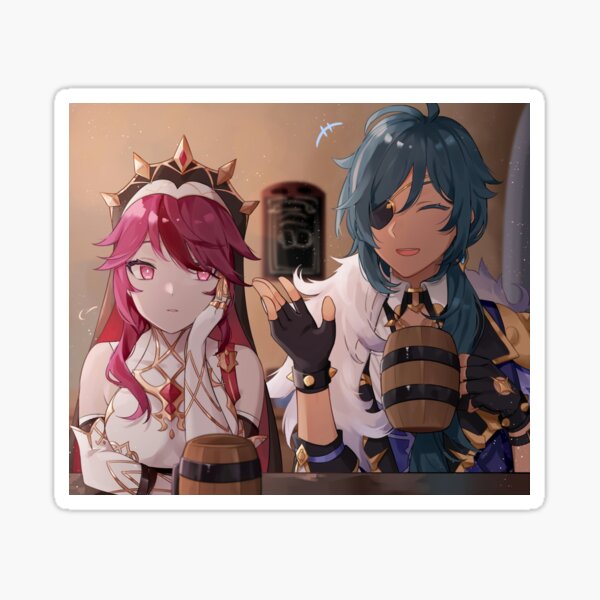 "Rosaria and Kaeya Genshin Impact" Sticker for Sale by Jeonghyeokri ...