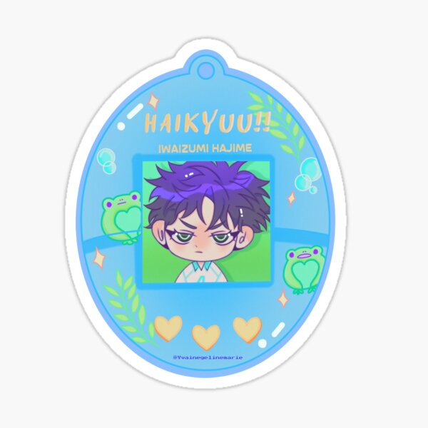 "Iwaizumi Hajime Haikyuu Tamagotchi" Sticker for Sale by Yvainegeline ...