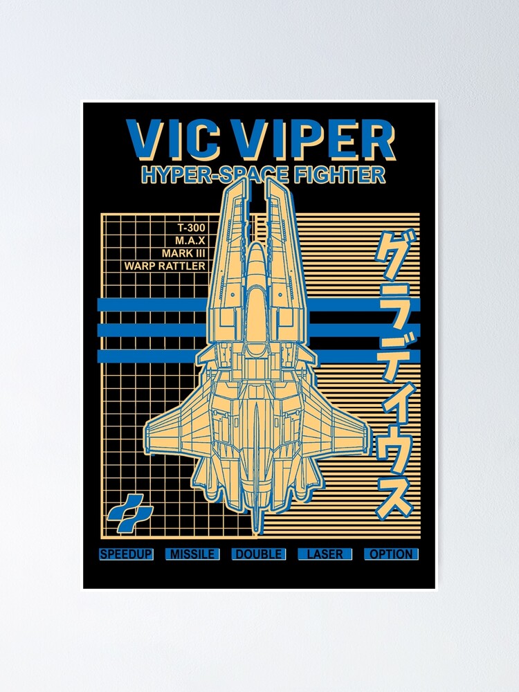 "Hyper Space Fighter Vic Viper Color B" Posterundefined by KakafutyCorp ...
