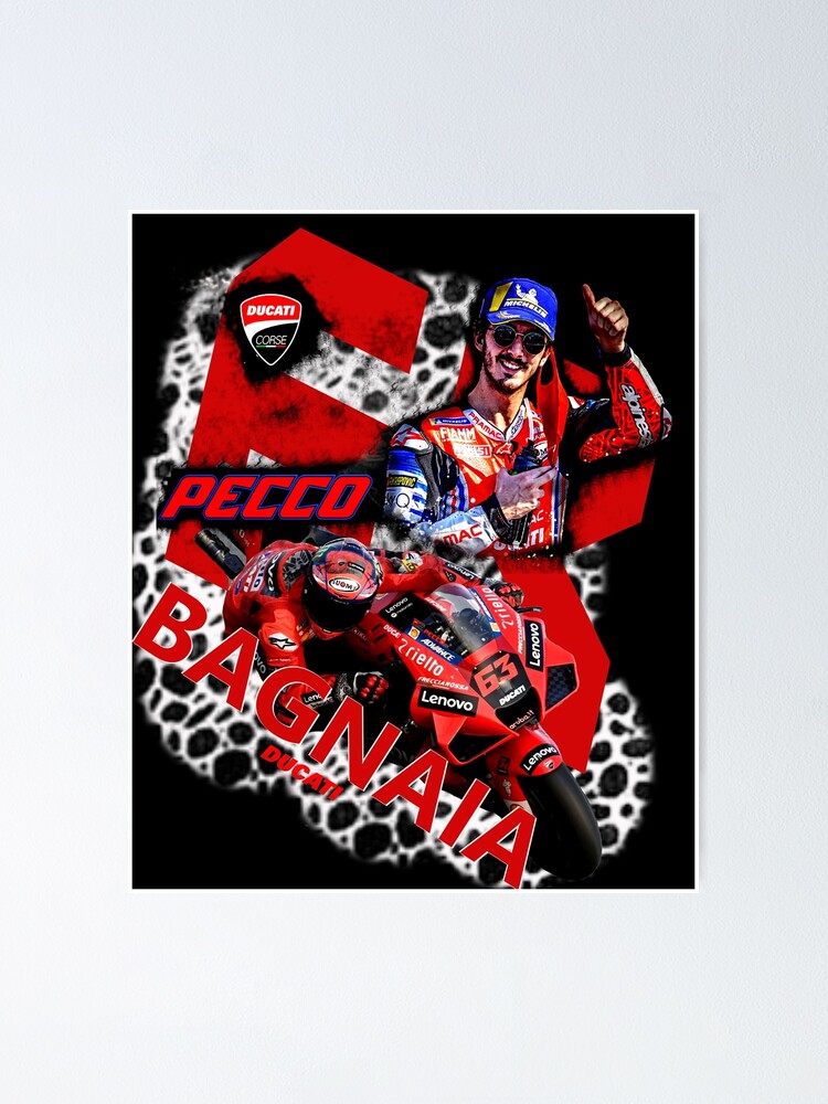 "Francesco Bagnaia Moto GP #63 2021 MotoGP Gift" Poster for Sale by ...
