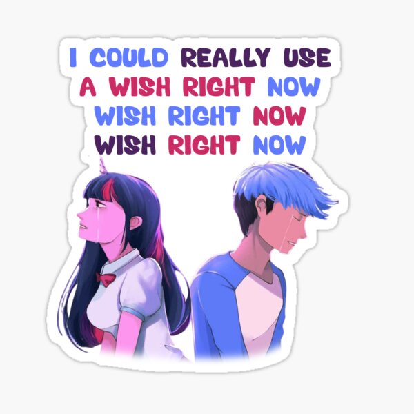 "Mordetwi / Can we pretend that airplanes in the night sky" Sticker for ...
