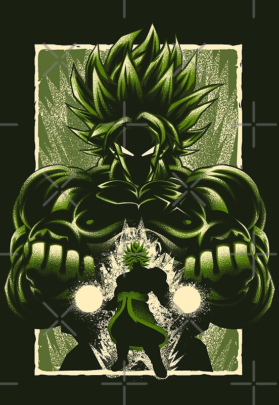 "Super Attack Broly" by Hypertwenty Designs | Redbubble