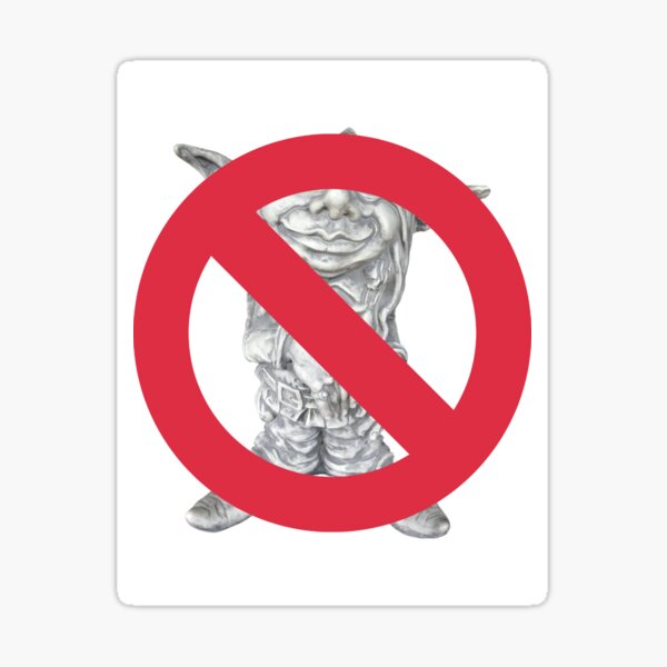 "No Trolls Allowed" Sticker for Sale by GlenVeld | Redbubble