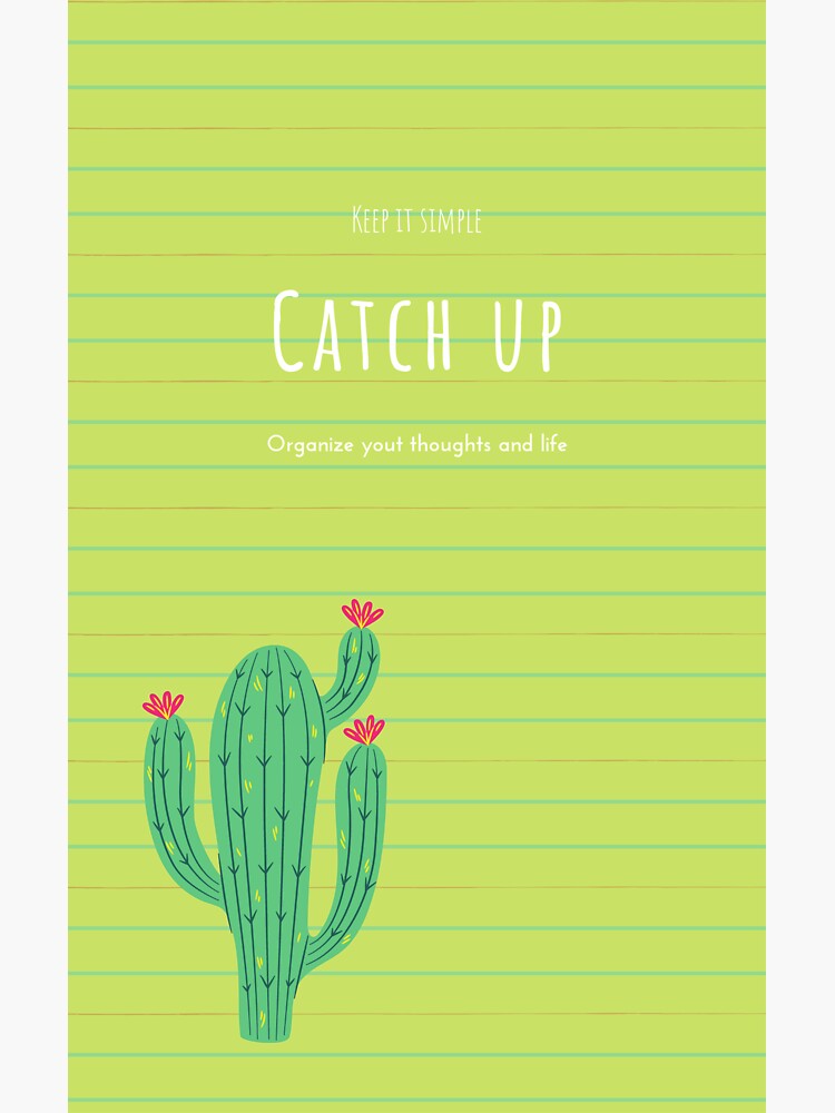 "Catch up logo" Sticker by Ines-Ideas | Redbubble